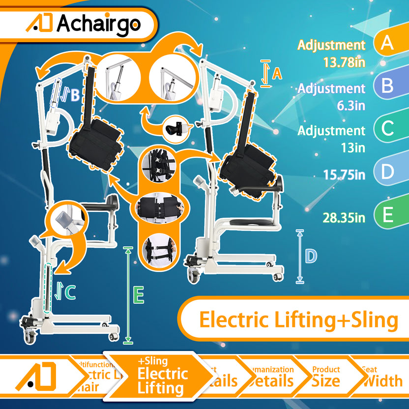Revolutionary 4-in-1 Electric Patient Lift Chair: Comfort & Mobility ...