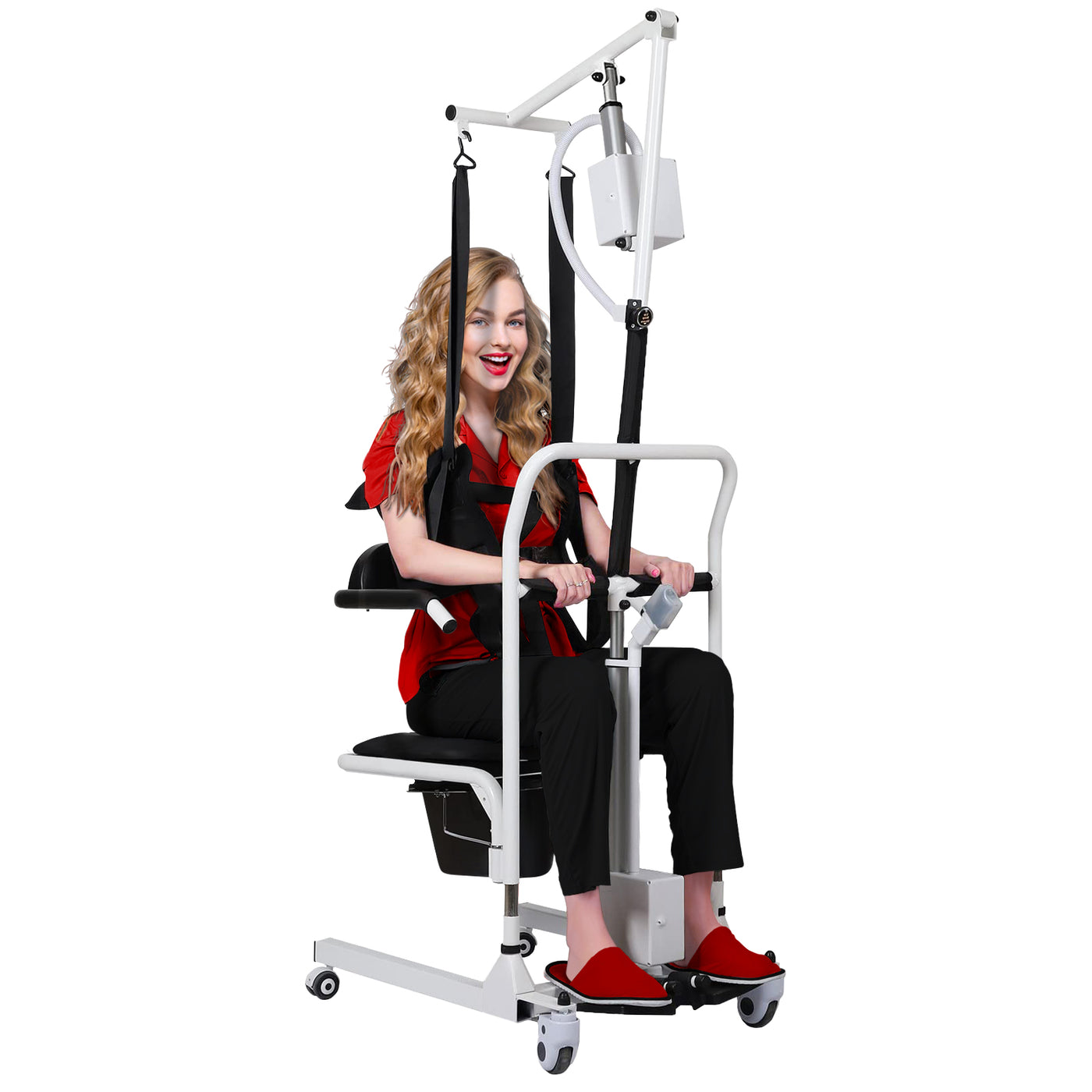 Patient Lift Transfer Chair with Sling for Elderly - Transfer Device f ...