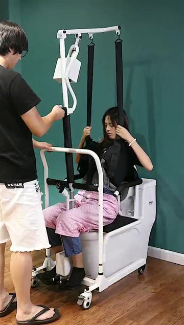 Patient Lift Transfer Chair with Sling for Elderly - Transfer Device f ...