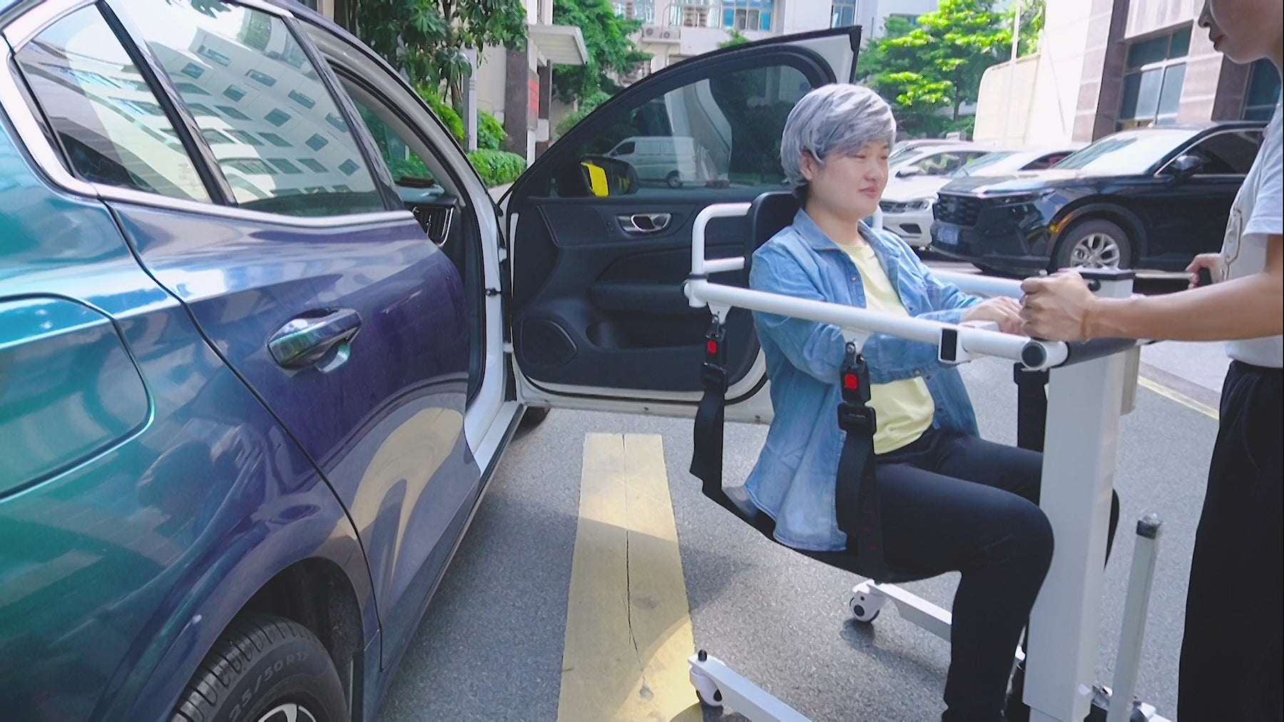 Electric Lift Transfer Patient to Car, Transport Device for Elderly Ho ...